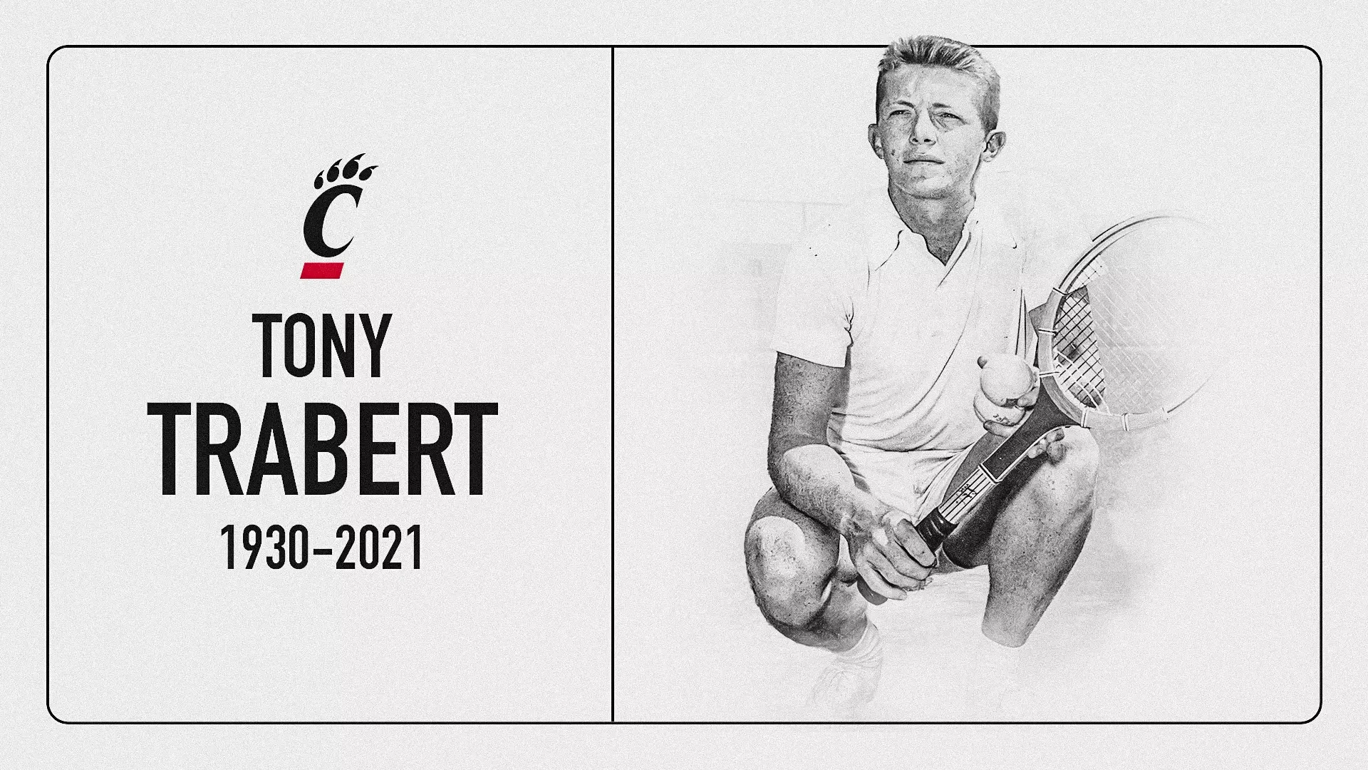 Athletics Mourns The Loss Of Tennis Icon Tony Trabert - University of ...