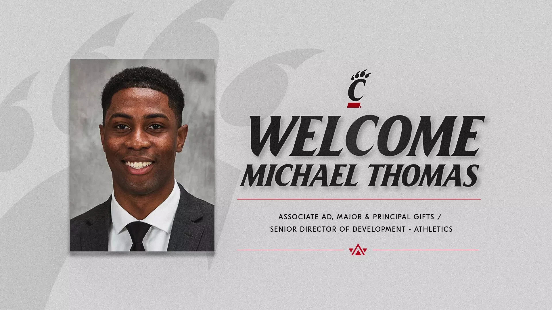 Cincinnati Athletics, UCATS add Associate AD Michael Thomas ...