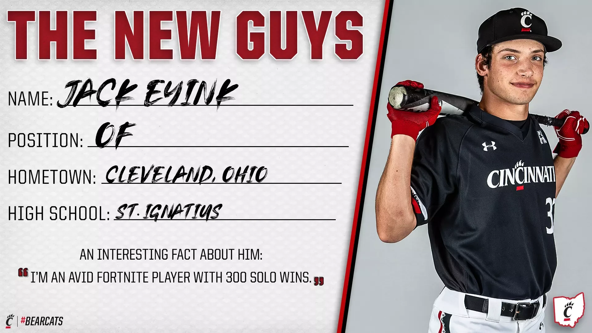 Get to Know: Jack Eyink - University of Cincinnati Athletics - Official ...