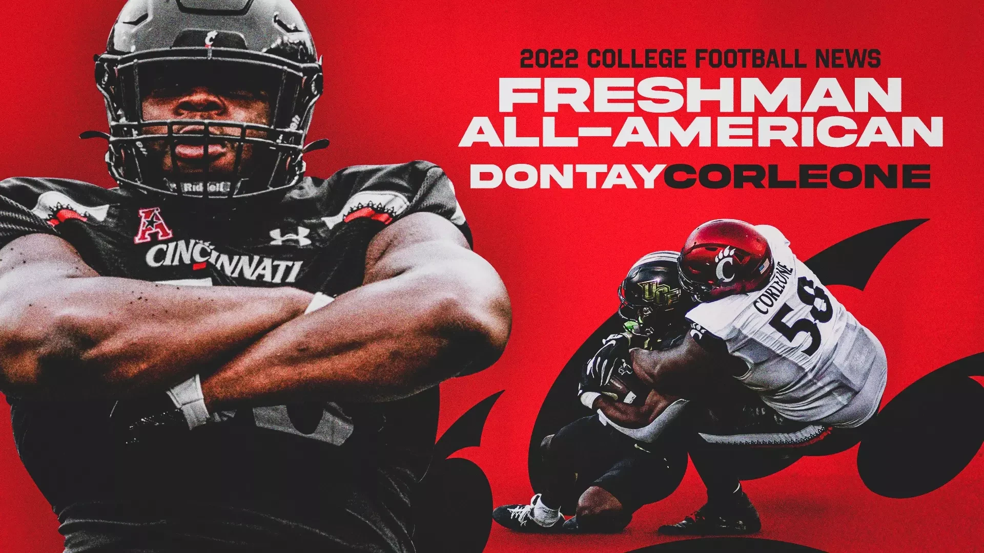 UC FB: Dontay Corleone Named Freshman All-American - University of ...