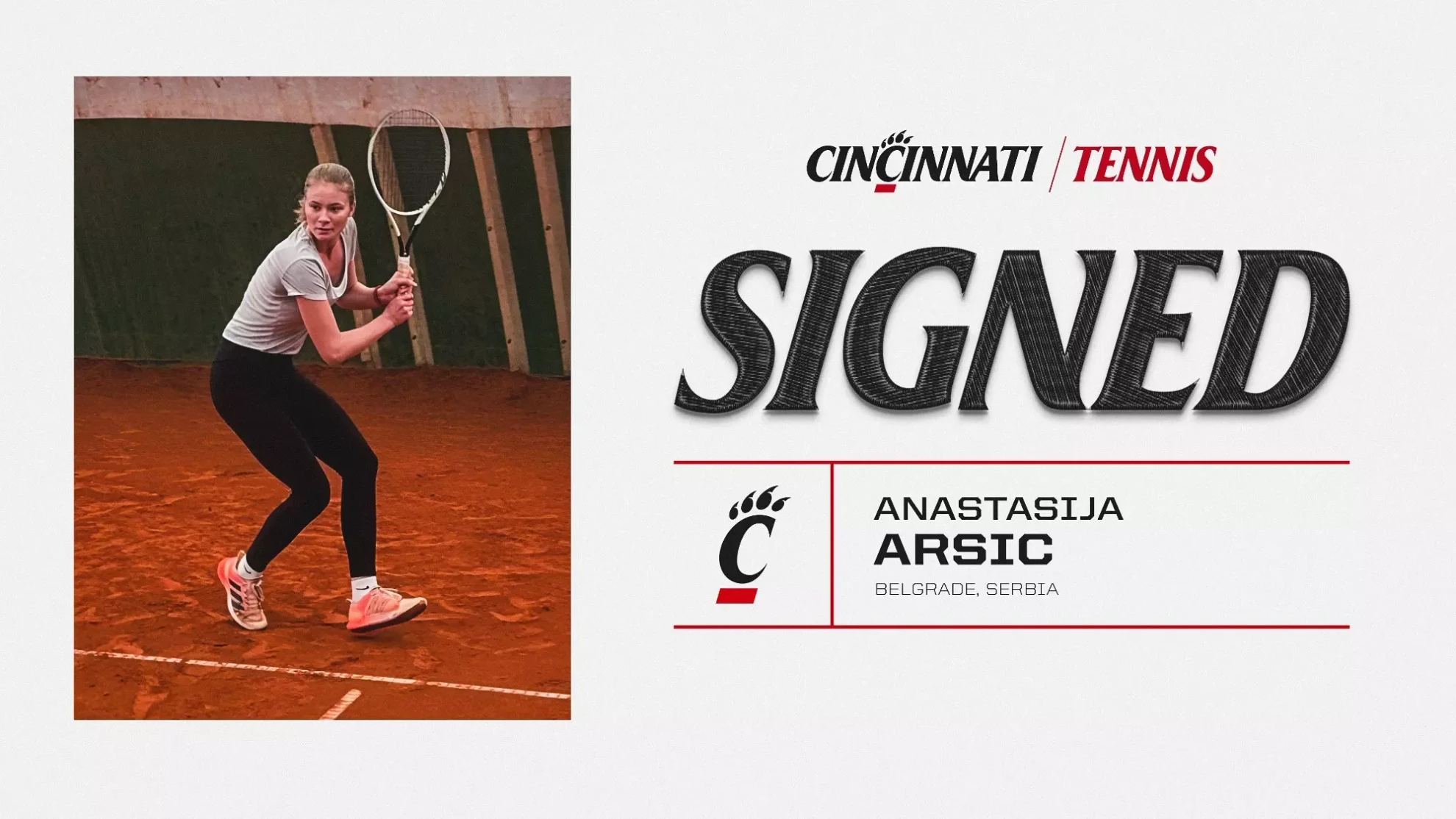 Women's Tennis Announces Signing of Anastasija Arsic - University of ...