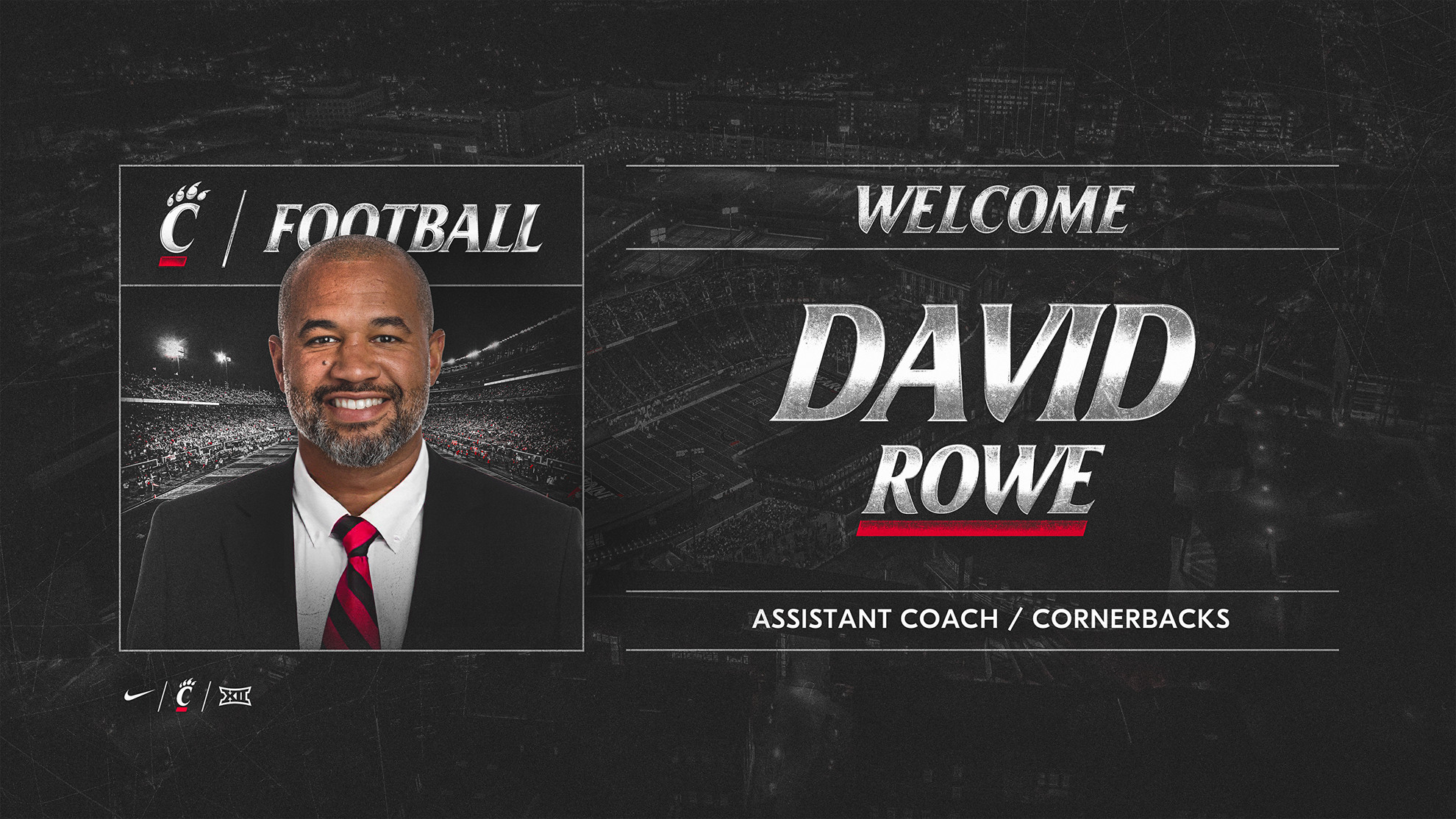 David Rowe Named Cornerbacks Coach - University of Cincinnati Athletics ...