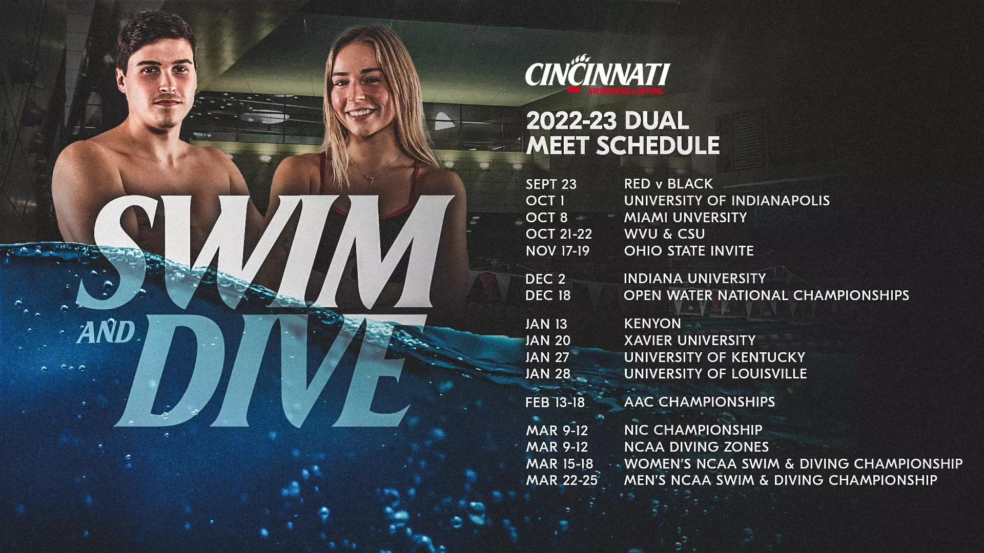 Swimming and Diving Announces 2022-23 Season Schedule - University of ...