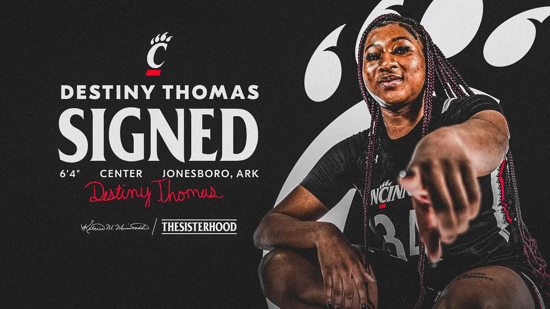 Women's Basketball Signs Destiny Thomas - University of Cincinnati ...