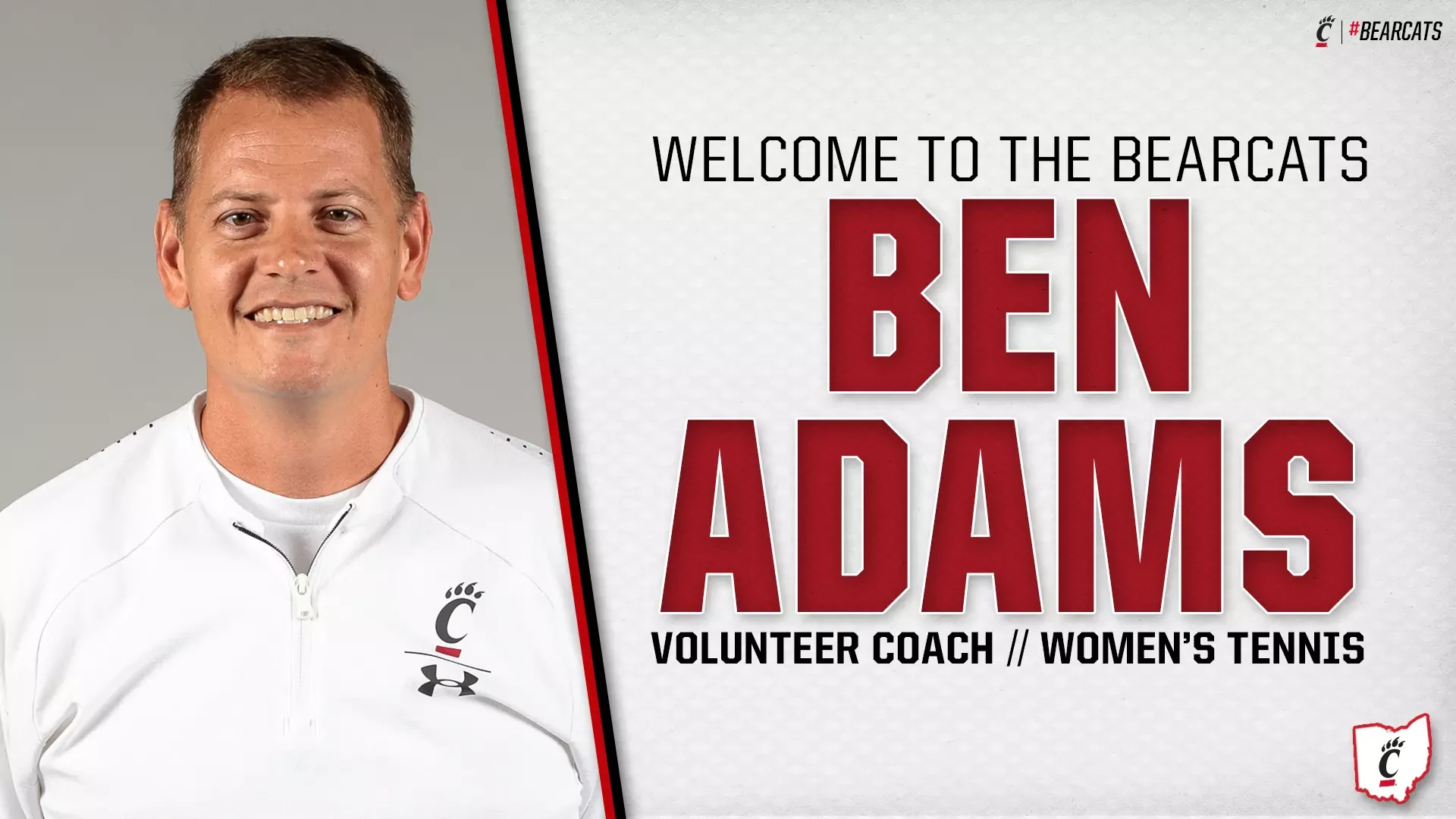 Tennis Adds Ben Adams as Volunteer Coach - University of Cincinnati ...