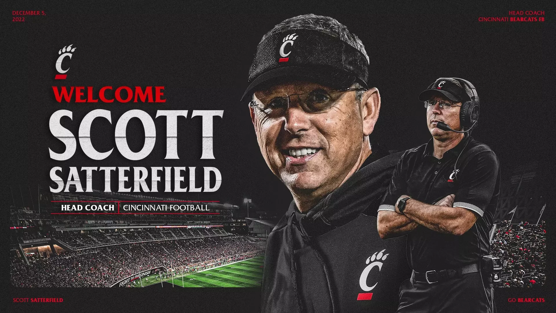 Cincinnati Announces Scott Satterfield as 43rd Head Football Coach ...